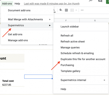 Google Ads budget pacing in Google Sheets